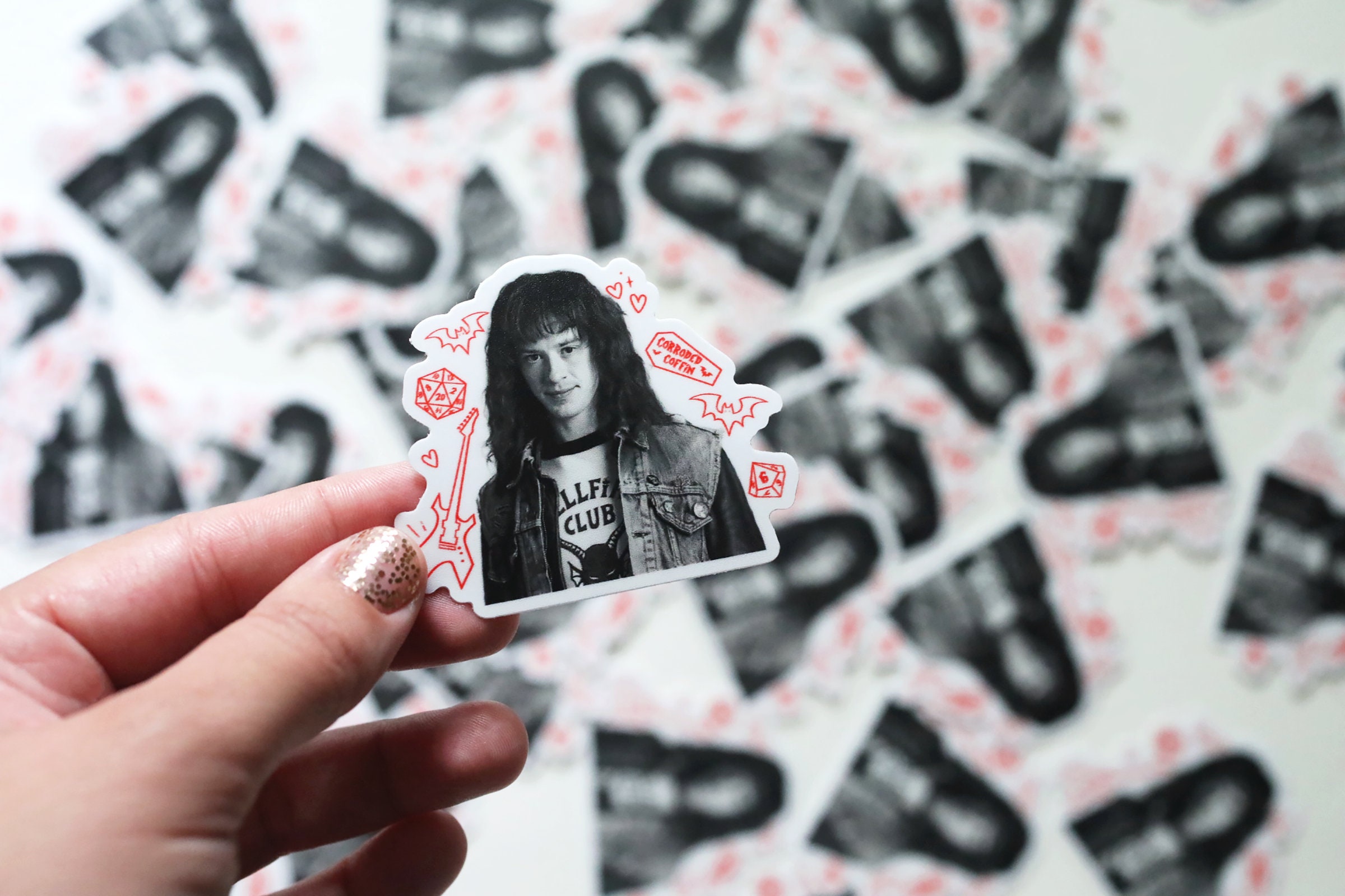 Eddie Munson Sticker / Eddie Munson Art / Sticker Decal / - Etsy