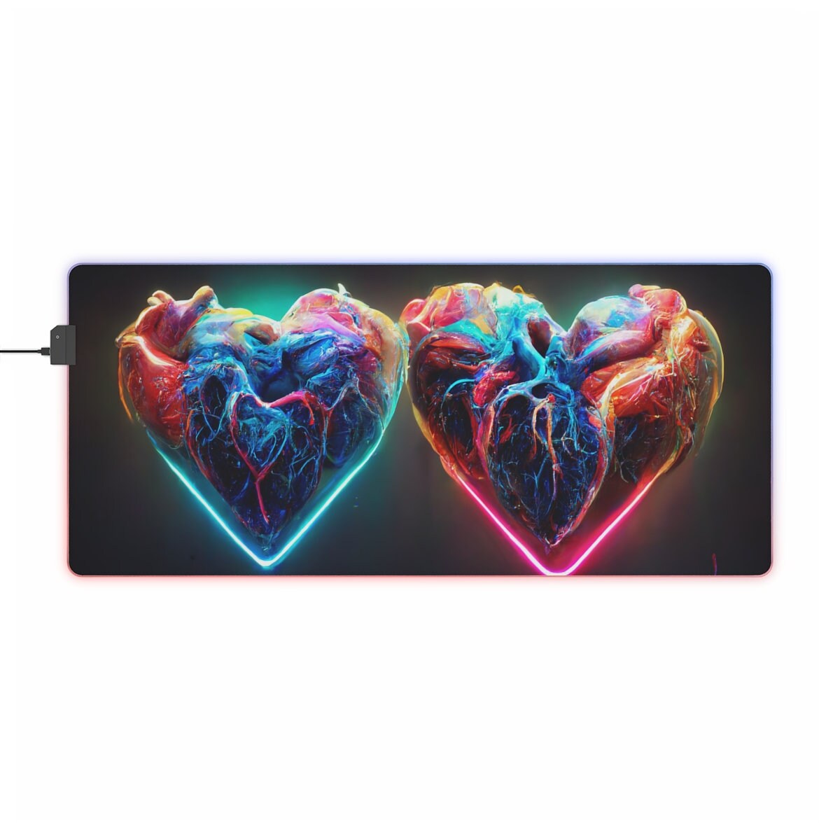 Artificial Intelligence Created Art LED Gaming Mouse Pad, Hyper ...