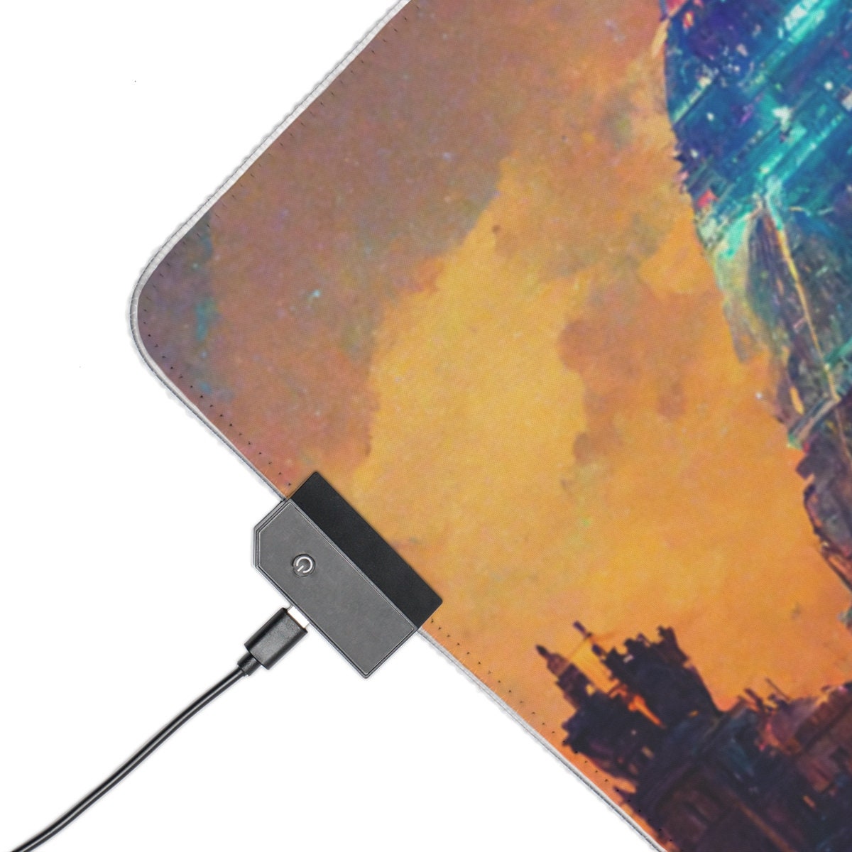 Cyberpunk Louvre Artificial Intelligence Created Art LED Gaming Mouse ...