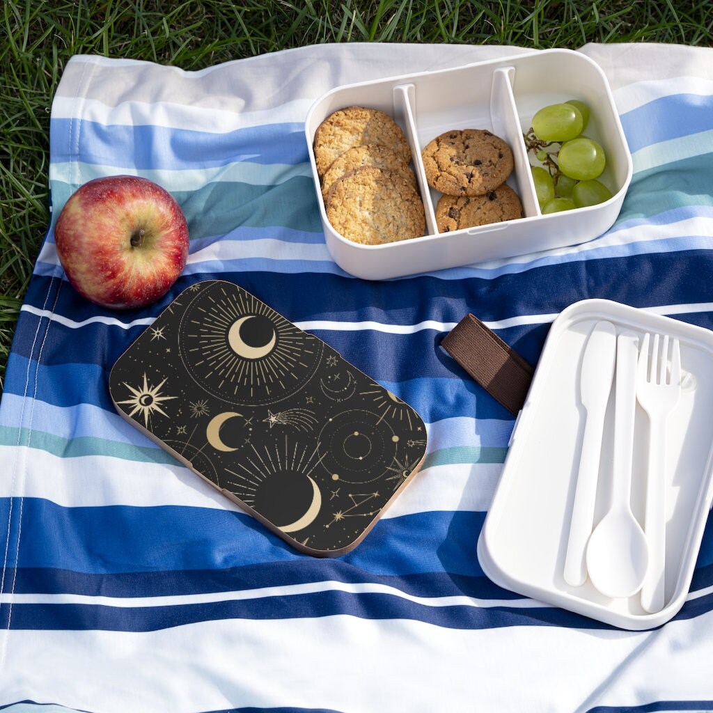 Celestial Sun and Moon Bento Lunch Box Multilayer Bento Box - Etsy