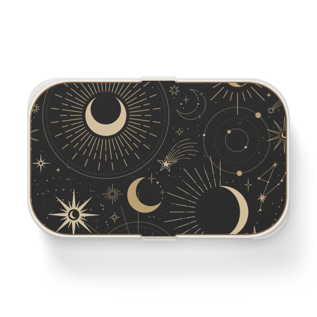 Celestial Sun and Moon Bento Lunch Box Multilayer Bento Box - Etsy