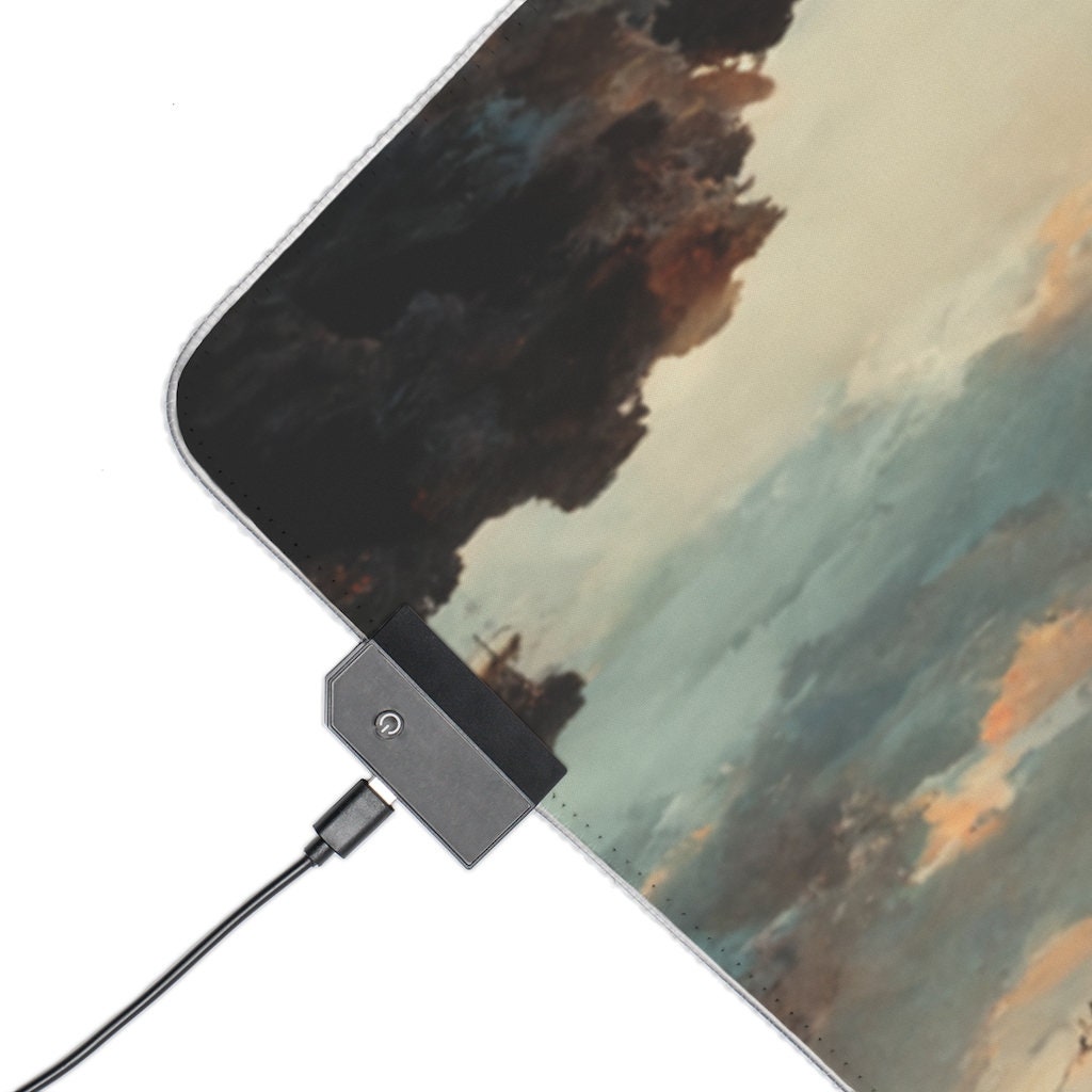 Artificial Intelligence Designed Art LED Gaming Mouse Pad, "End of the ...