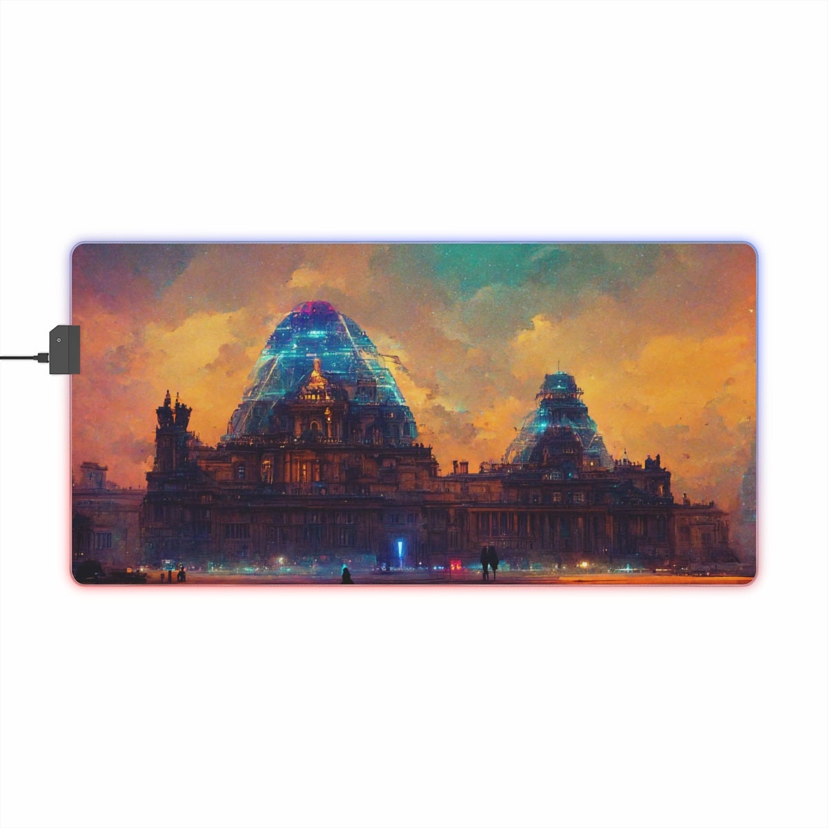 Cyberpunk Louvre Artificial Intelligence Created Art LED Gaming Mouse ...