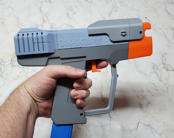 Halo M6 Magnum Full Auto Flycore Nerf Half Dart Blaster - Etsy