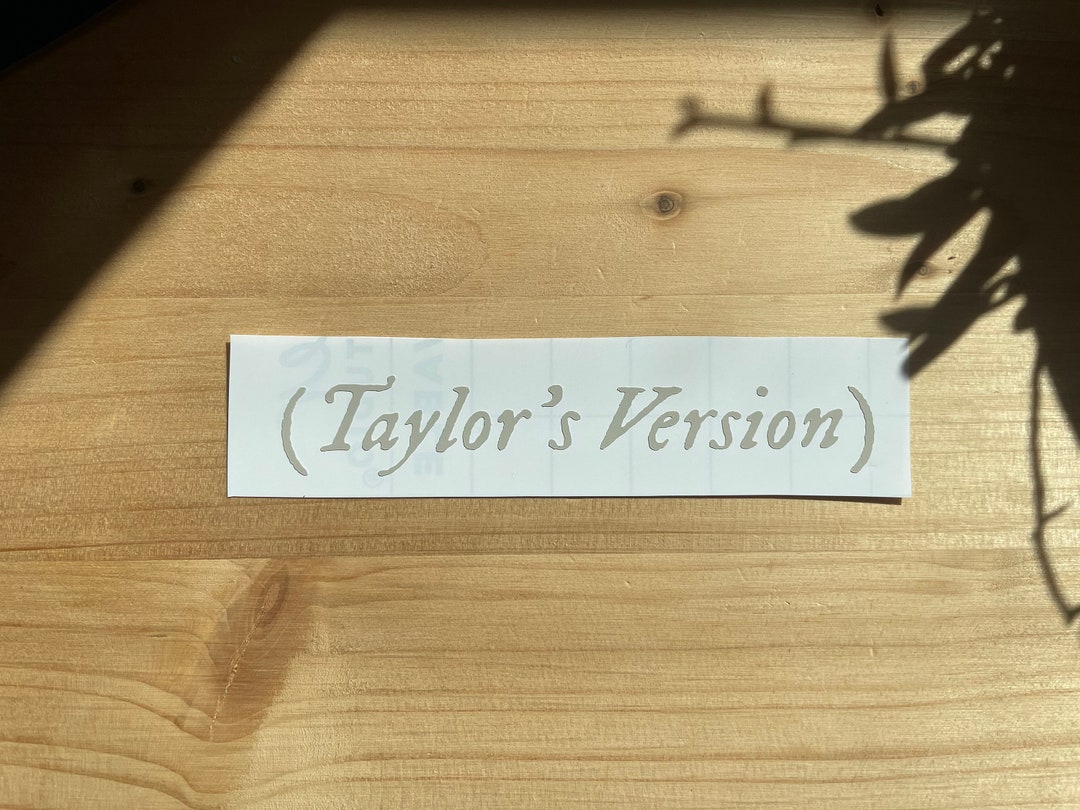 Taylor's Version Sticker in Folklore Gray - Etsy