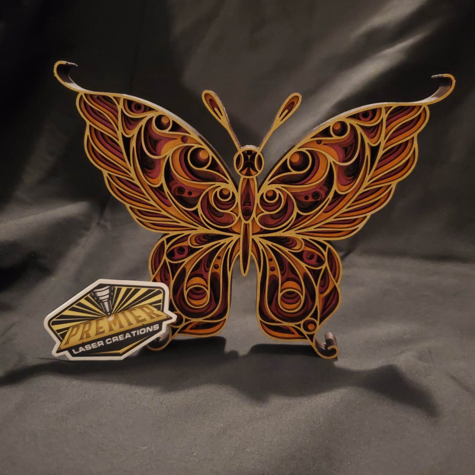 Butterfly Mandala Multilayer Mandala Multilayer Wall Art - Etsy