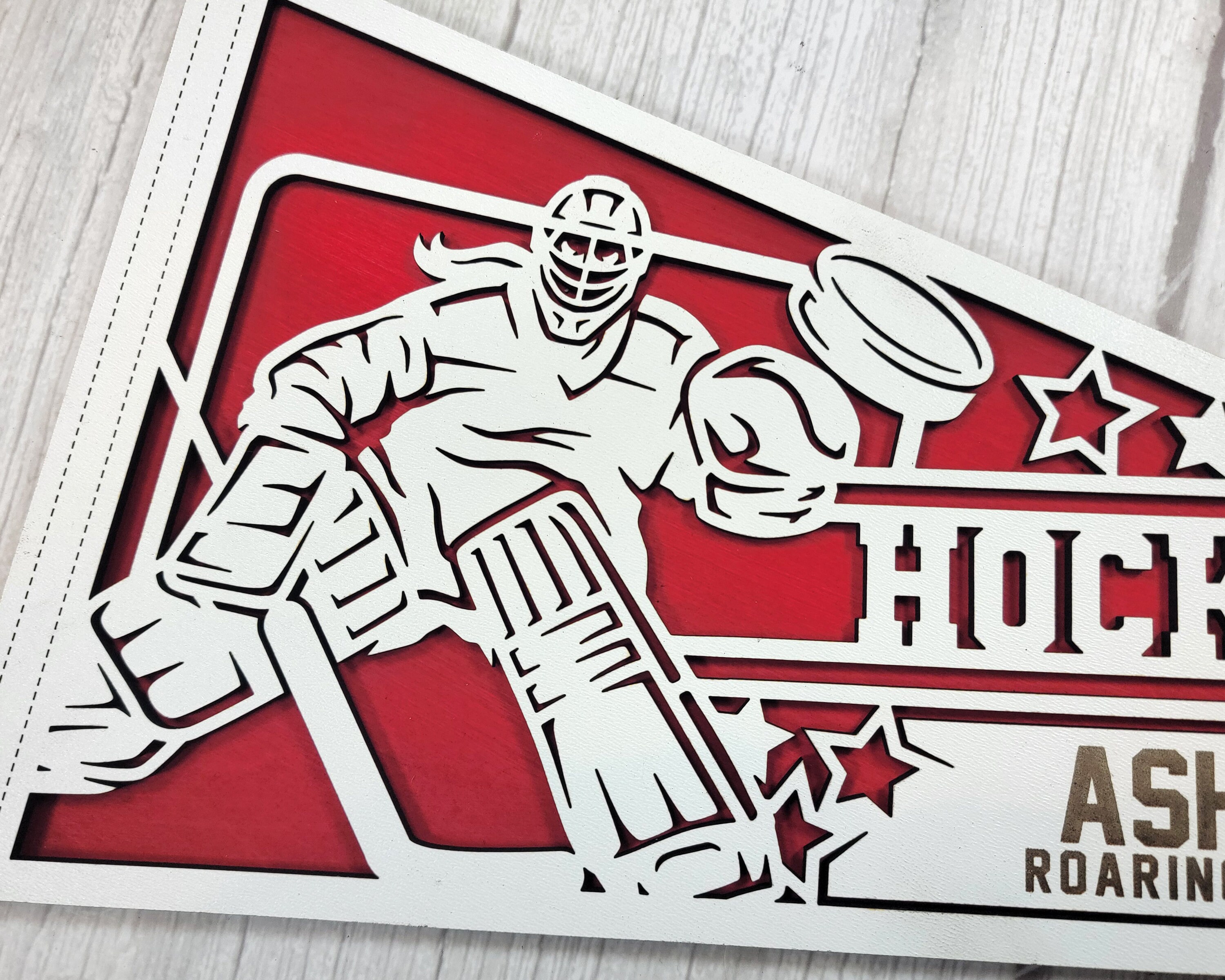 Personalized Hockey Pennant, Stadium Series Hockey Pennant, Hockey ...