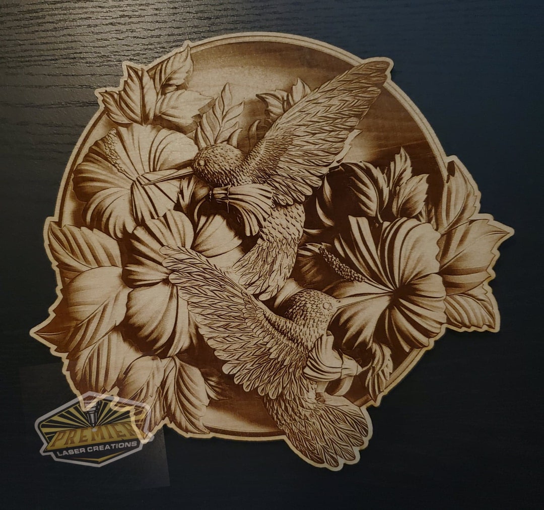 Hummingbirds Sign, Nature Sign, Hummingbirds Wall Art, Laser Engraved ...