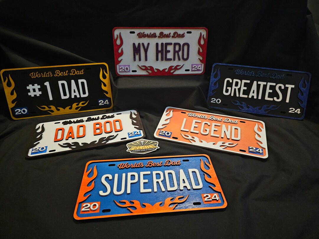 Dad License Plate, Vanity License Plate, Fathers Day Gift, Dad Gifts ...