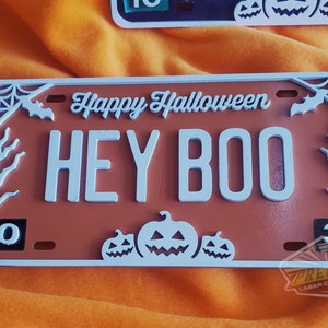 Halloween License Plate, Vanity License Plate, Halloween Decor ...