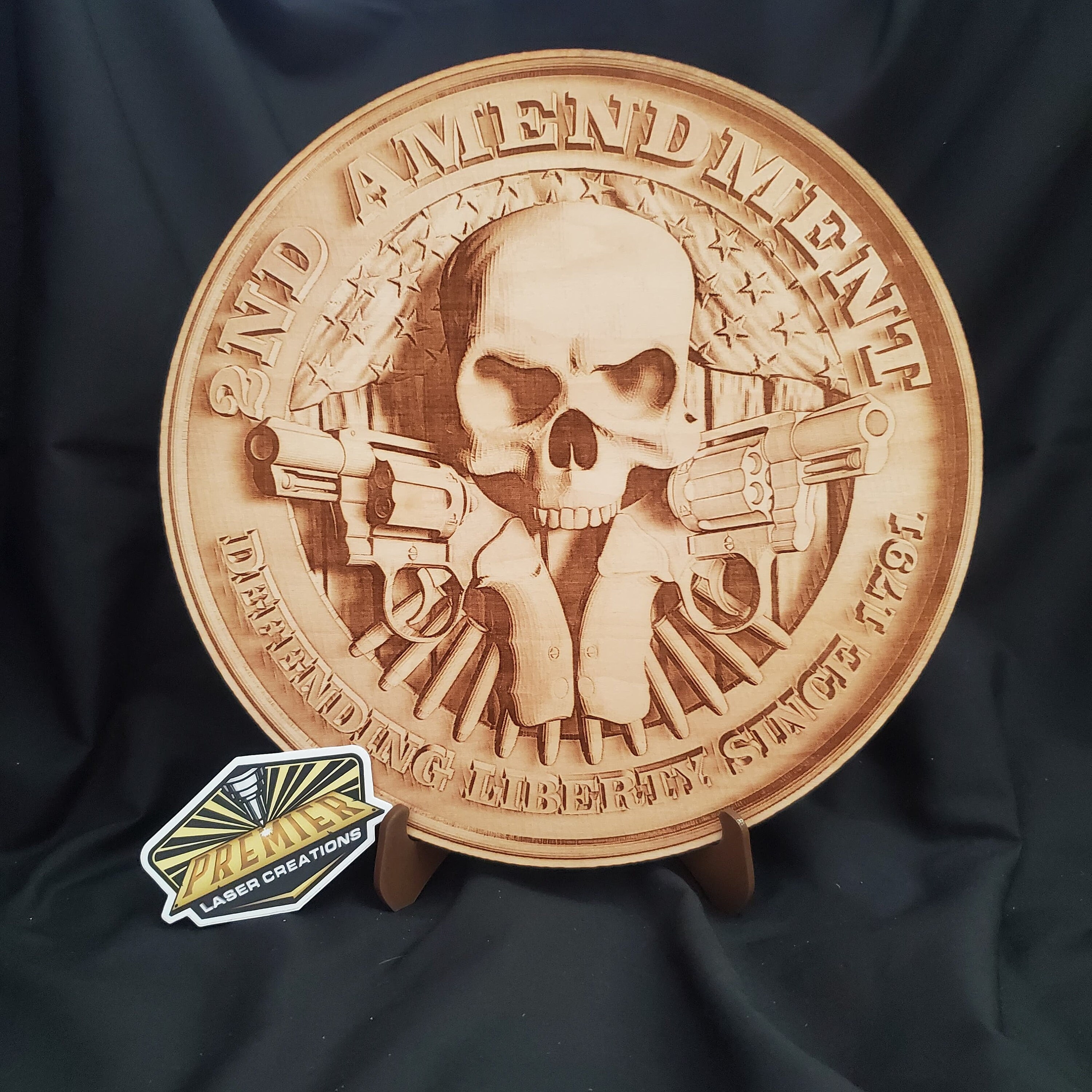 2nd Amendment Sign, Patriotic Décor, Laser Engraved Sign, Mancave Sign ...