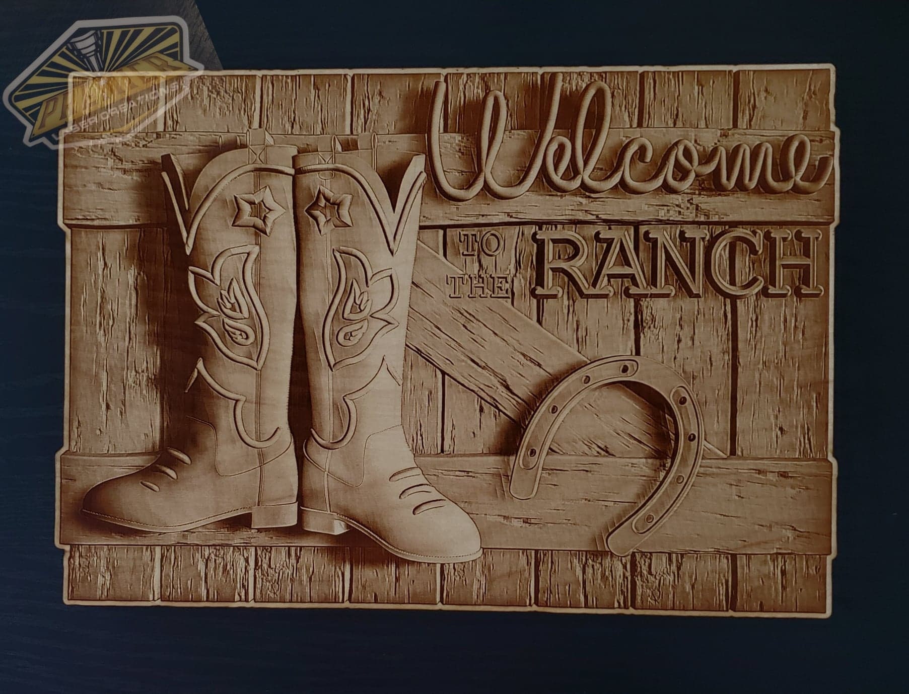 Welcome to the Ranch Sign, Welcome Sign, Ranch Sign, Laser Engraved ...