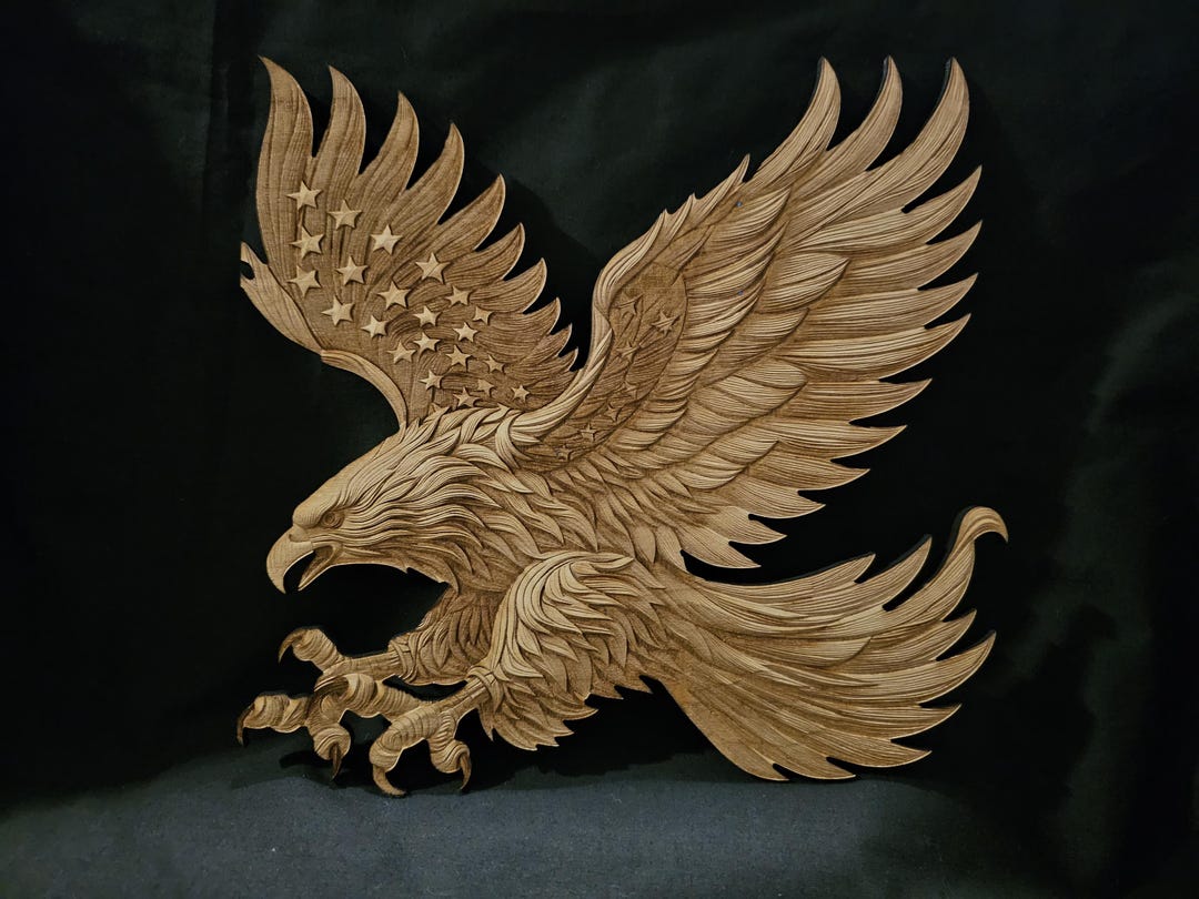 American Eagle, American Flag, Patriotic Decor, Patriotic Art ...