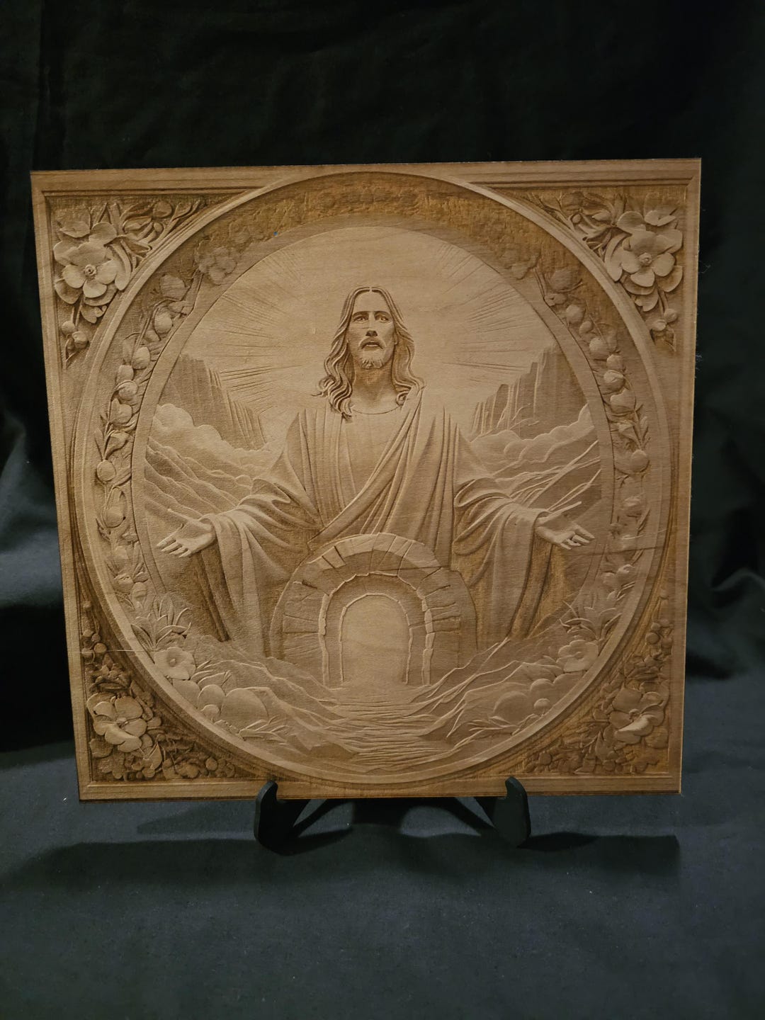 Resurrection of Jesus, Jesus Decor, Faith Sign, Jesus Wall Art ...