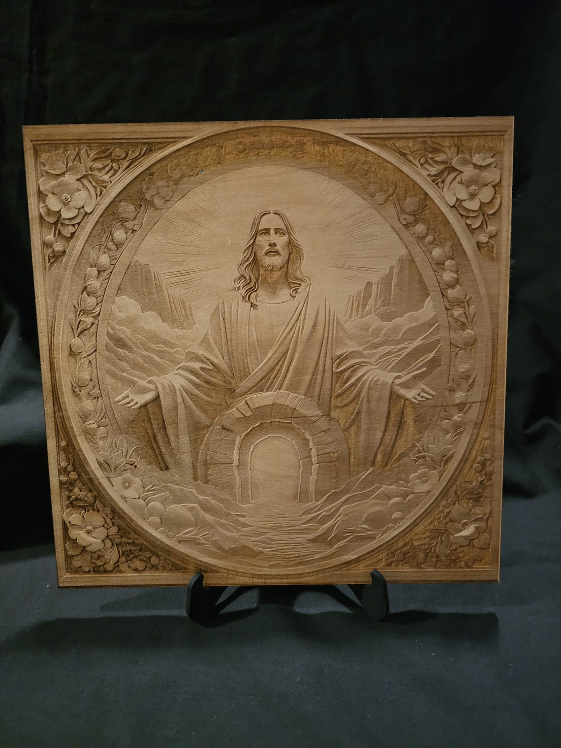 Resurrection of Jesus, Jesus Decor, Faith Sign, Jesus Wall Art ...