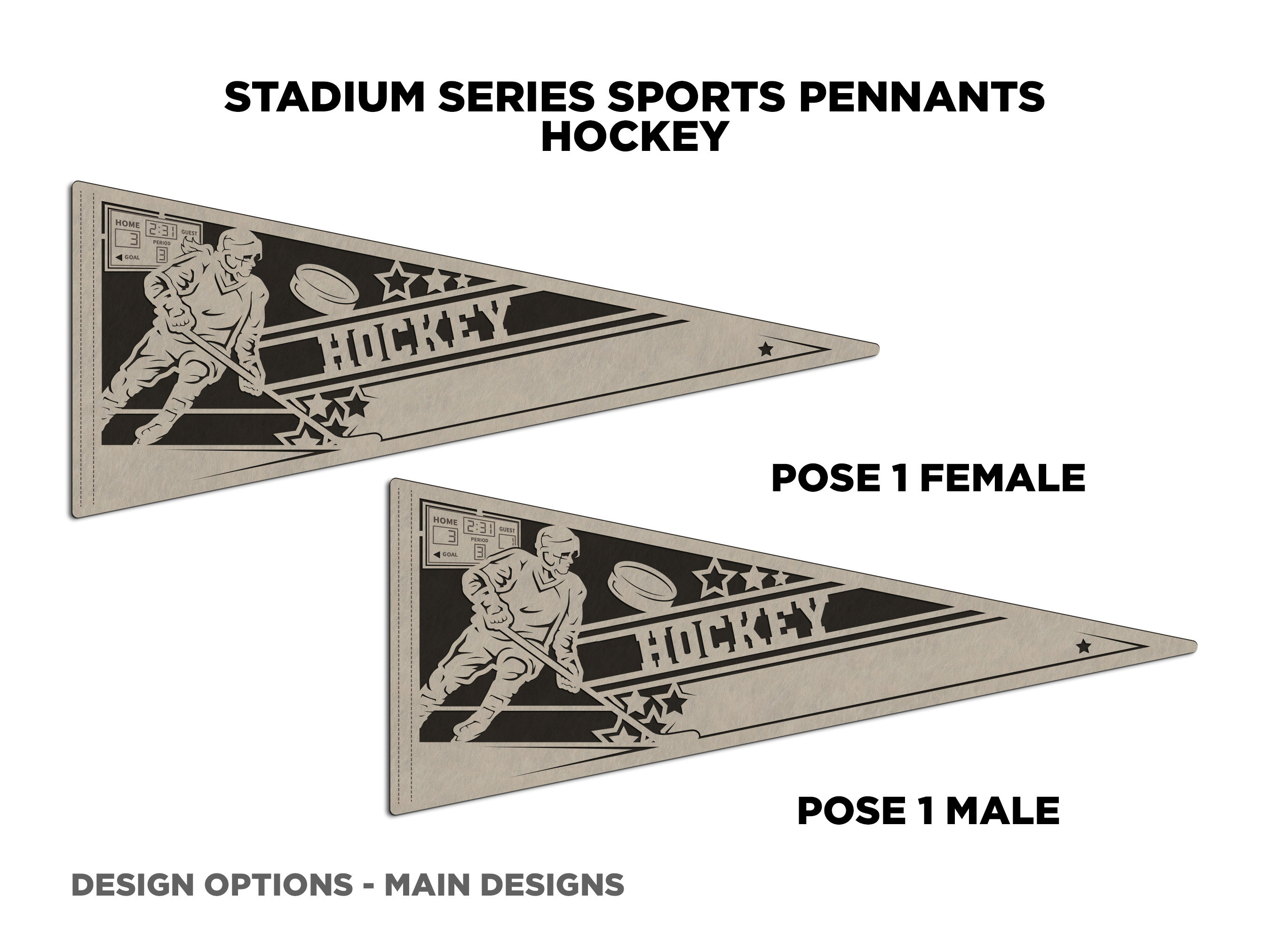 Personalized Hockey Pennant, Stadium Series Hockey Pennant, Hockey ...