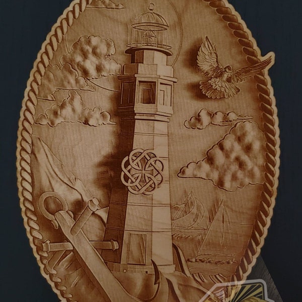 Lighthouse Laser Art - Etsy