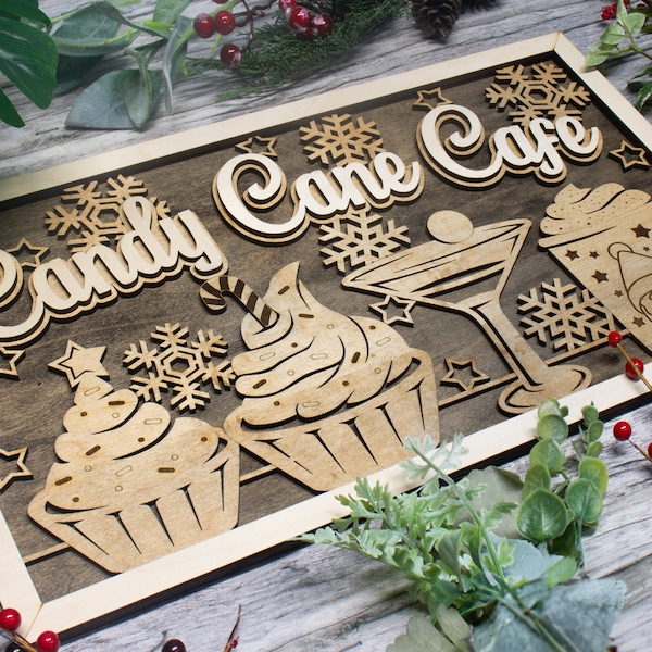 Candy Cane Cafe Sign - Etsy