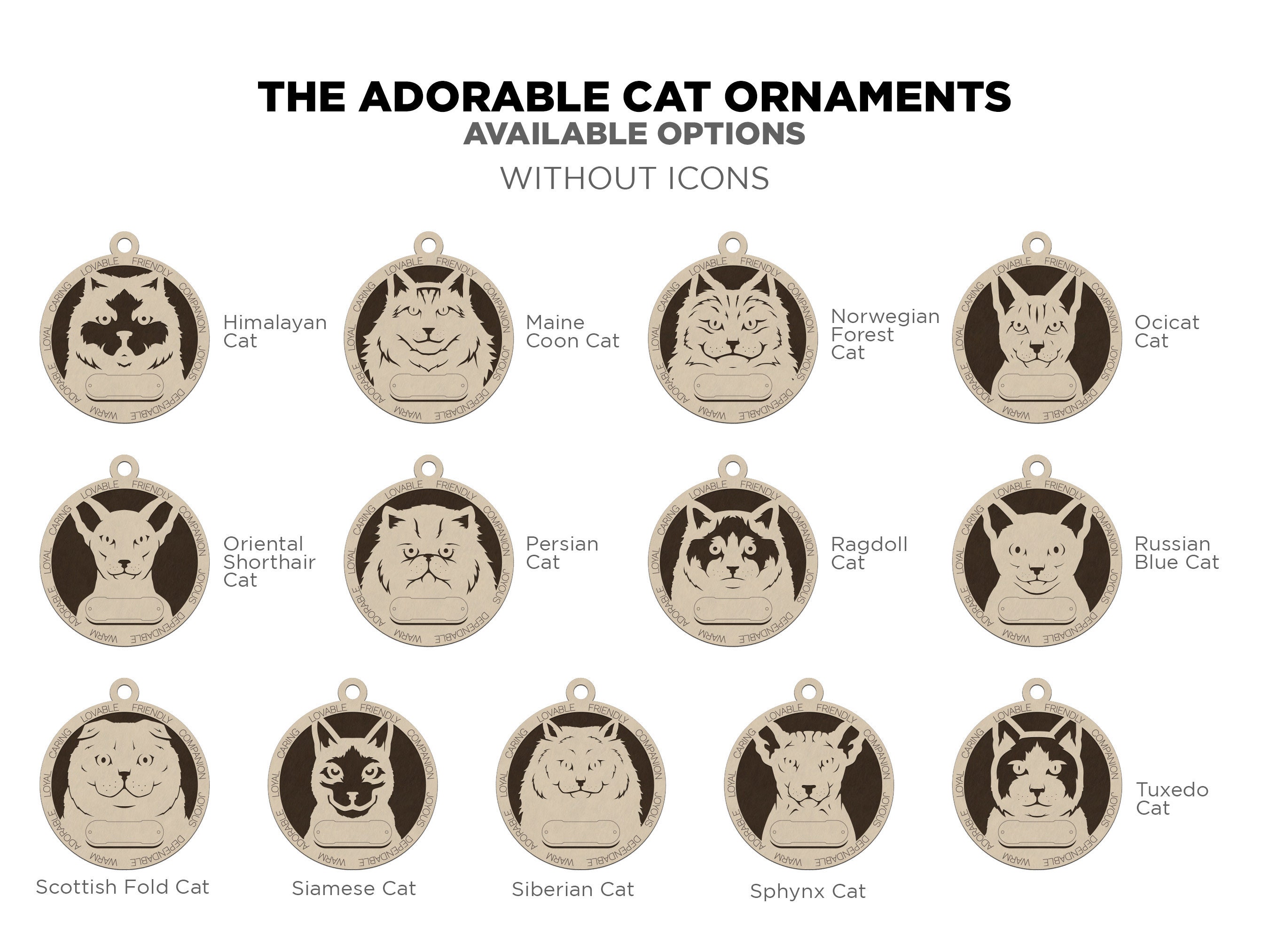 Personalized Cat Ornament 25 Cat Breeds Personalized Cat - Etsy