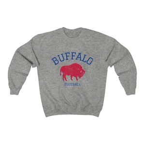 Vintage Style Buffalo Football Sweatshirt, Buffalo Crewneck, New York ...