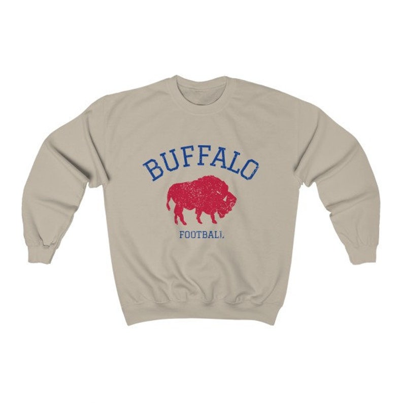 Vintage Style Buffalo Football Sweatshirt, Buffalo Crewneck, New York ...