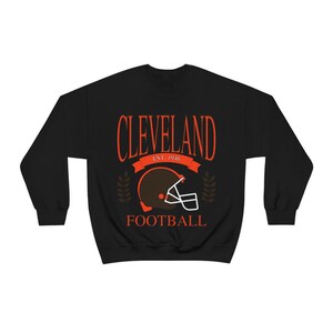Cleveland Football Sweatshirt, Vintage Cleveland Crewneck, Retro ...