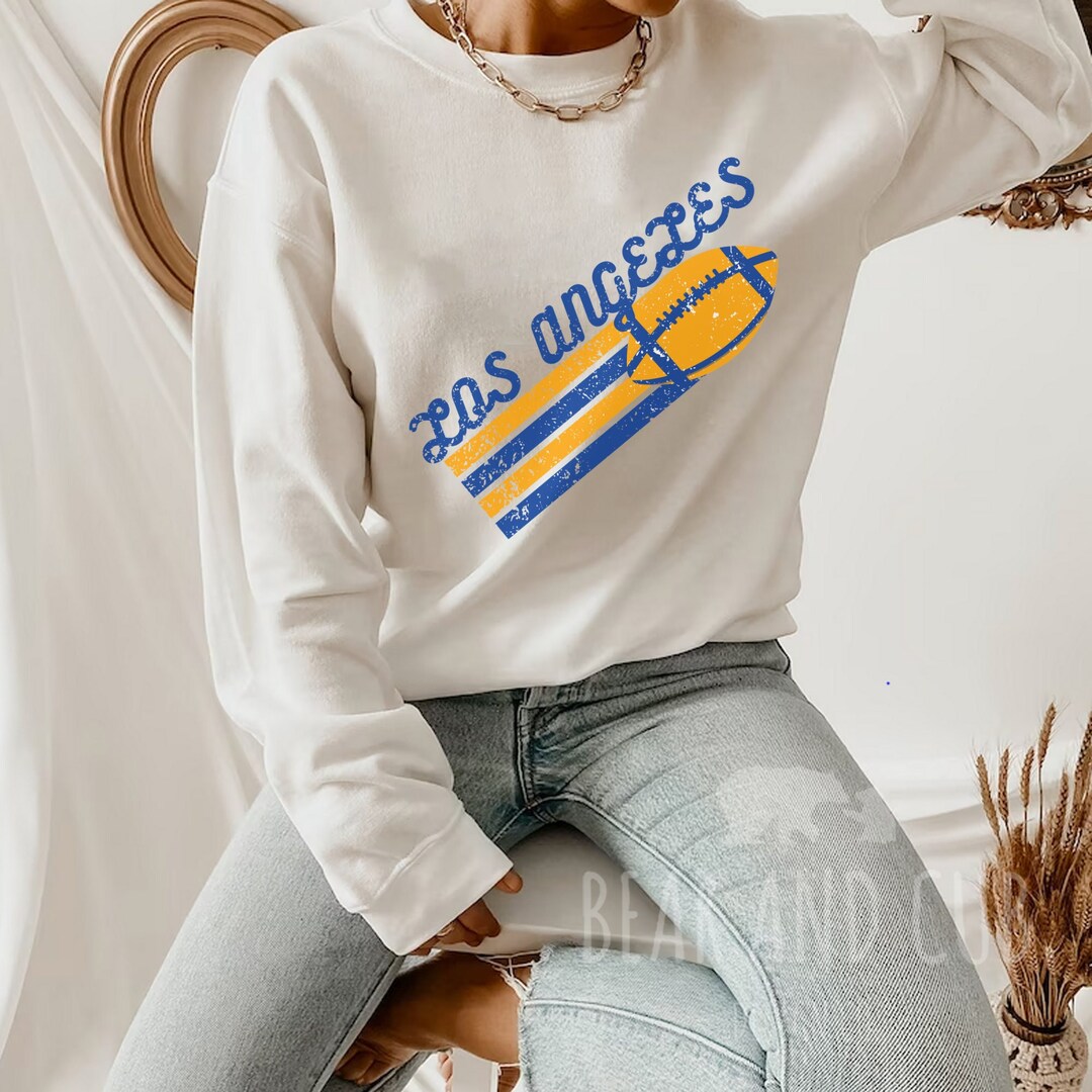 Vintage Los Angeles Crewneck Sweatshirt, Retro Rams Football Shirt ...