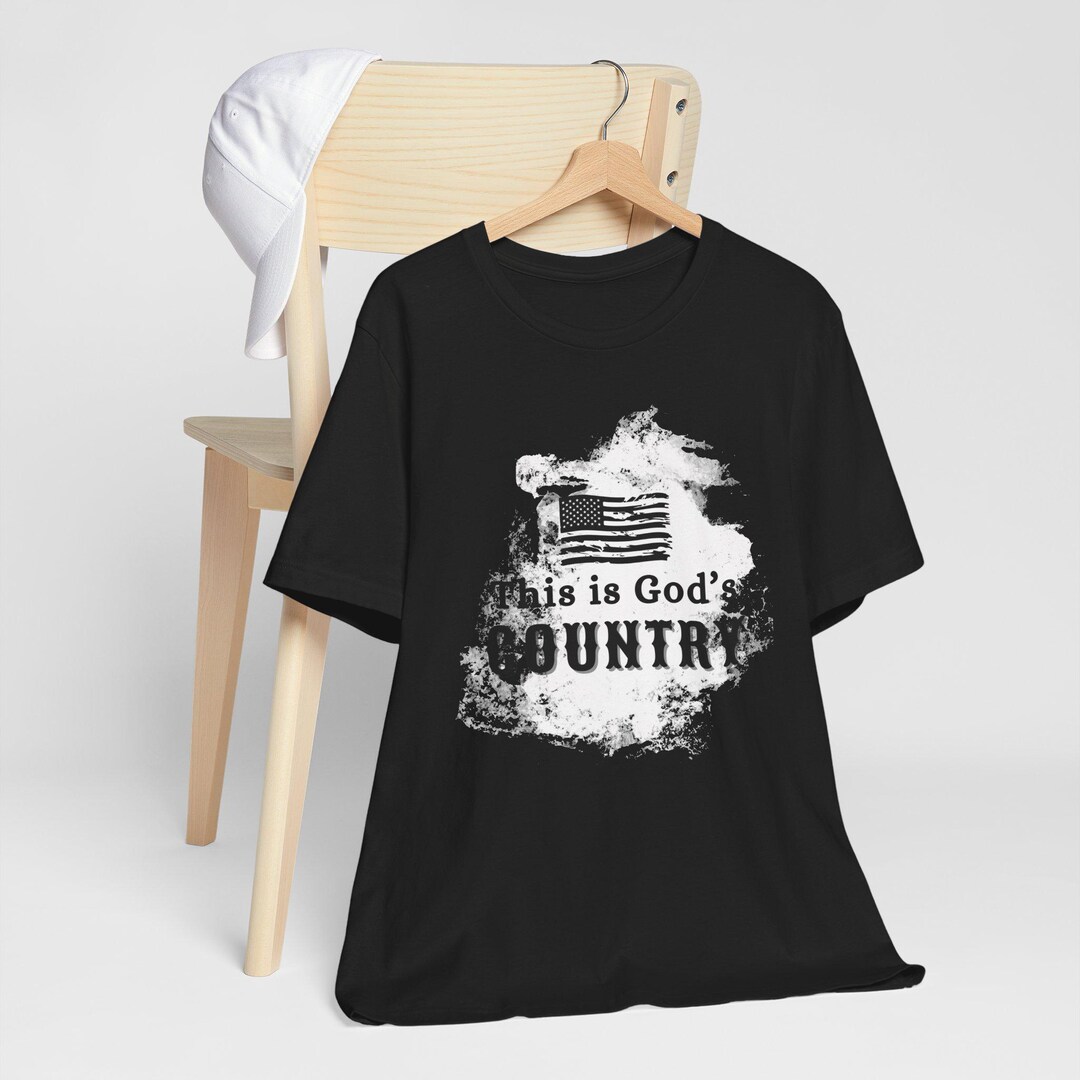 This is God's Country Tee, Western Shirt, God's Country Shirt, Rodeo ...
