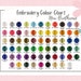 Embroidery Thread Color Chart, Brothread Color Chart, Metallic Thread ...