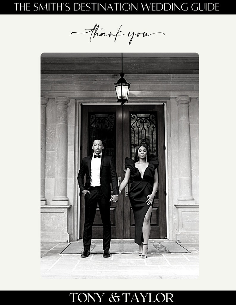 Wedding Week Itinerary Template Wedding Planner Digital Download ...