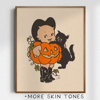 Pumpkin Kewpie Doll SVG File Halloween Baby - Etsy