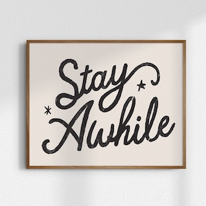 Stay Awhile - Etsy