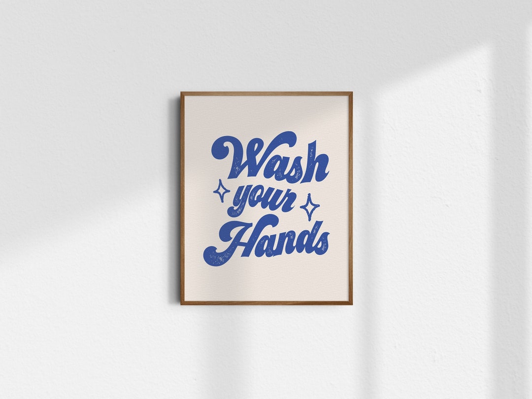 Wash Your Hands, Giclée Fine Art Print, Retro Art, Retro Print ...