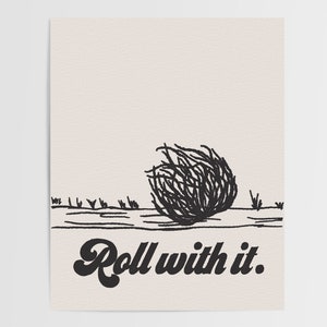Roll With It, Giclée Fine Art Print, Tumbleweed Print, Western Wall Art ...
