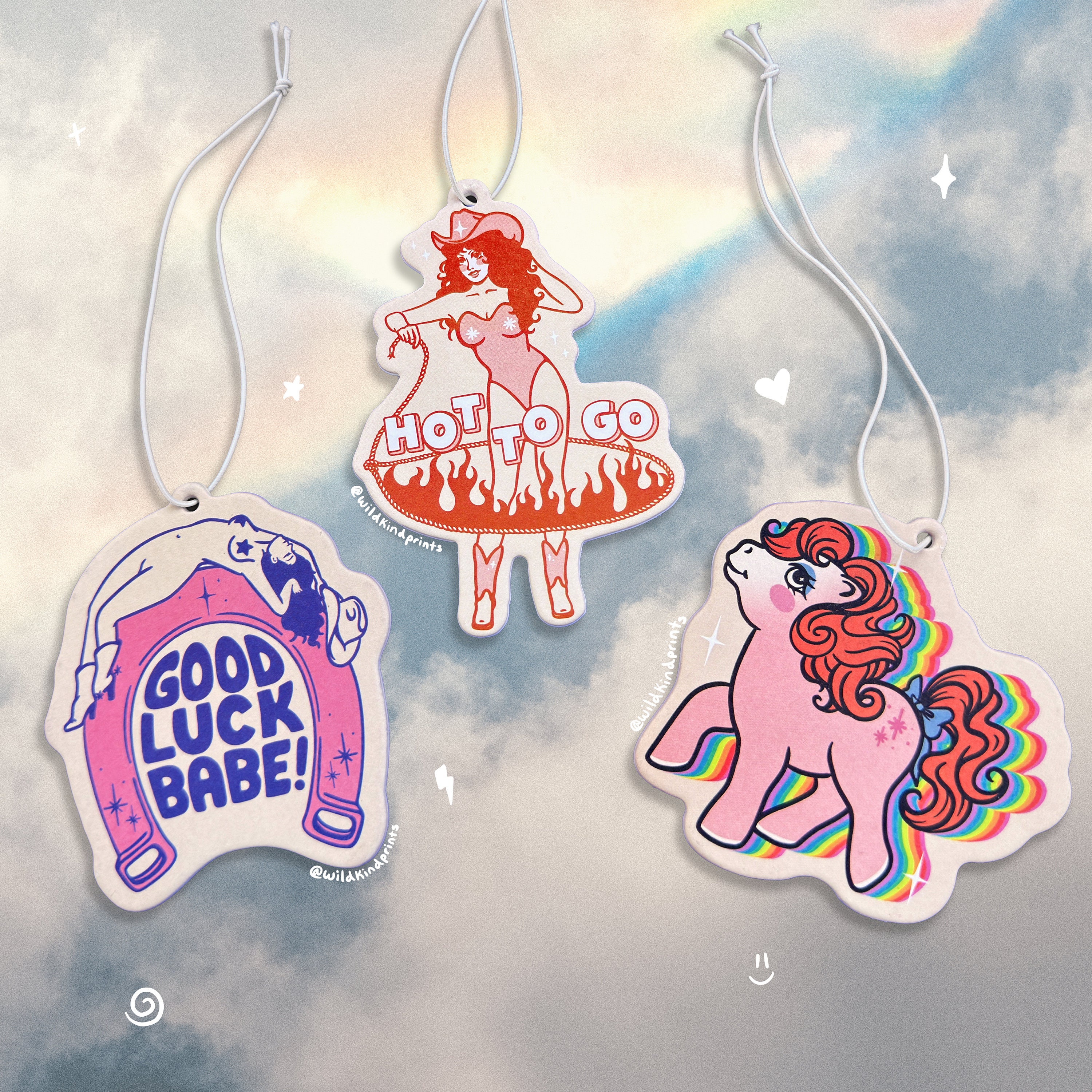 Car Air Fresheners, Hot to Go, Good Luck Babe, Pink Pony Club - Etsy