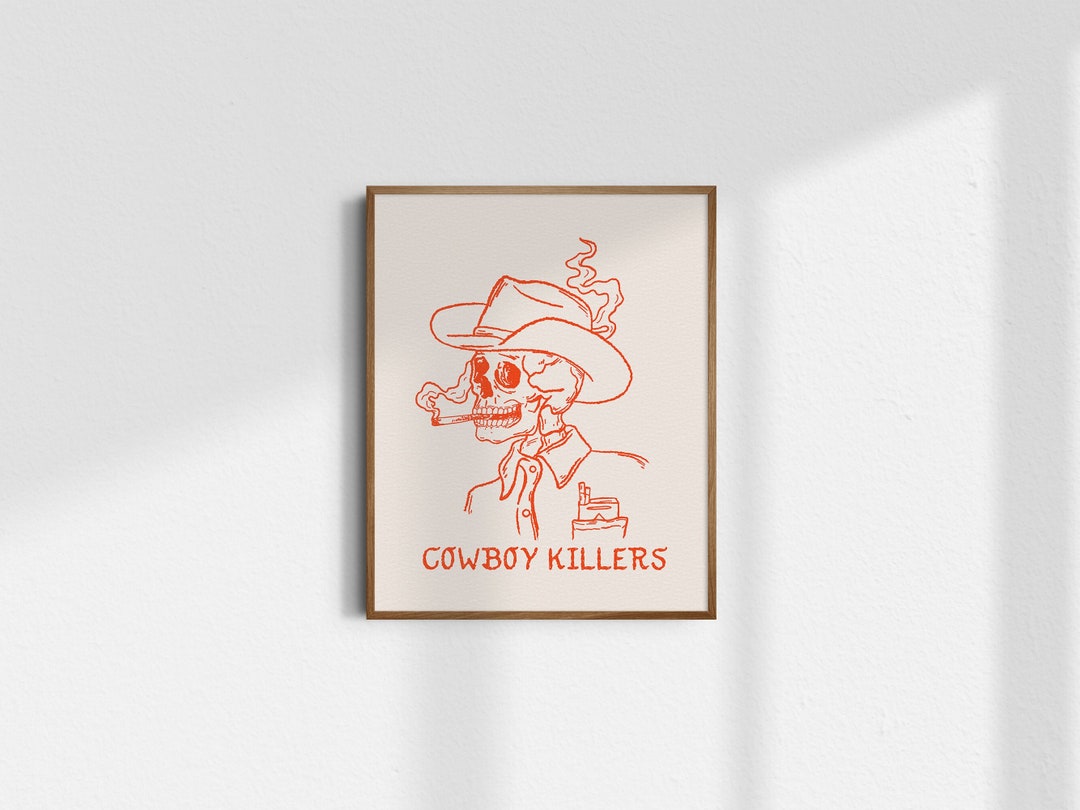 Cowboy Killers, Giclée Fine Art Print, Western Art Print, Western Wall ...