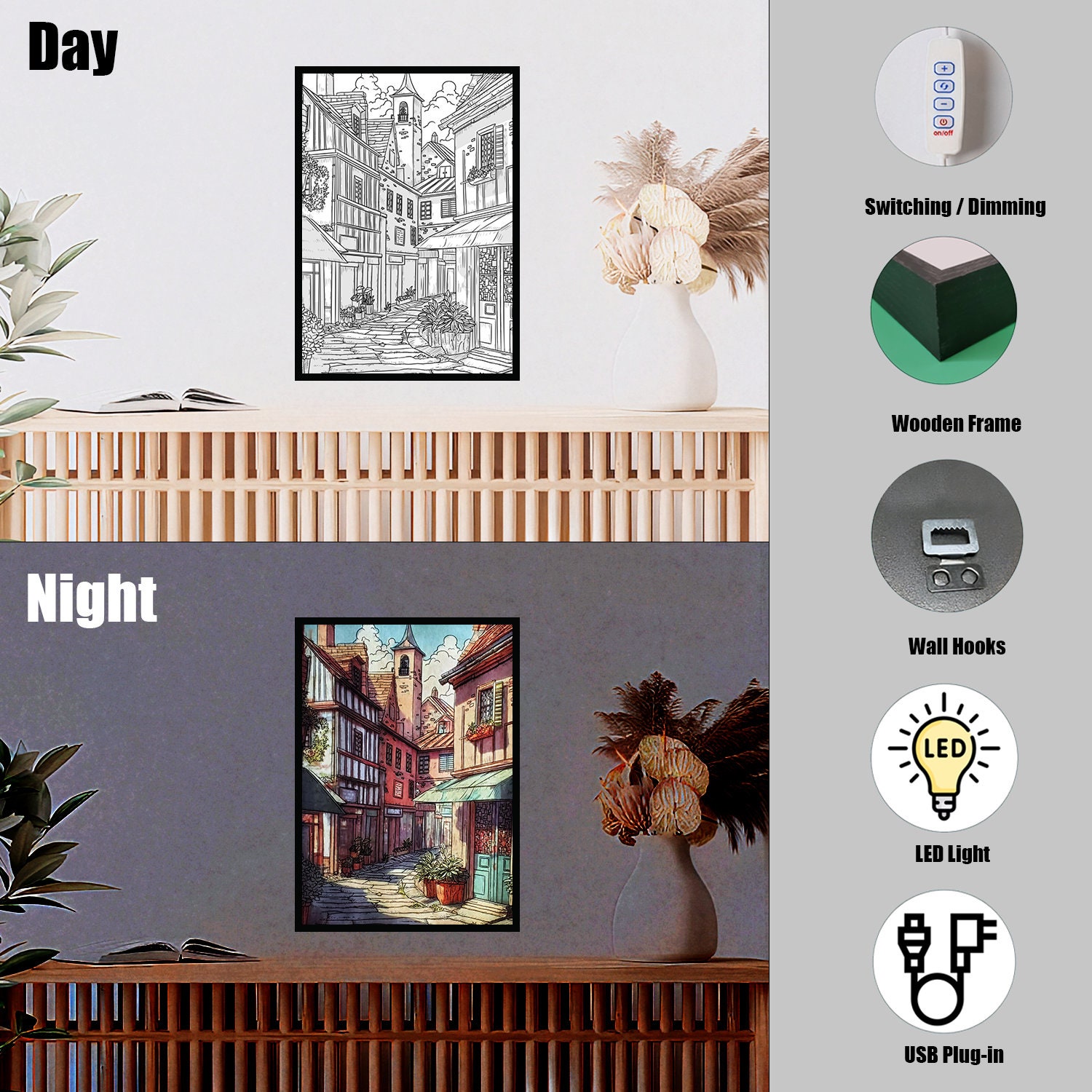 Anime Led Painting, Anime Led, Display Led, Led Lights, Led Light ...