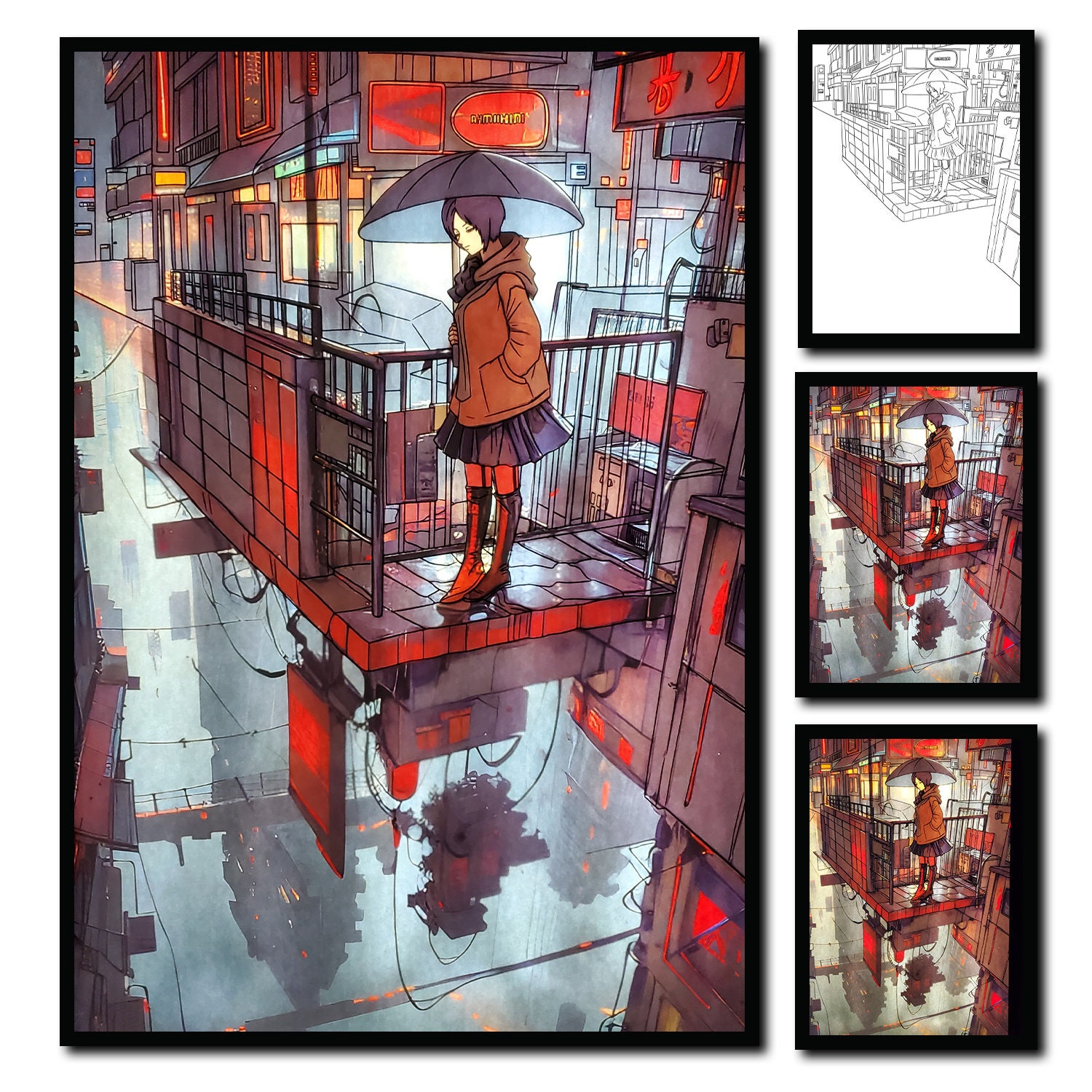 LED Painting, Light-up Wall Art, Wooden Frame Light Box, Decorative LED ...