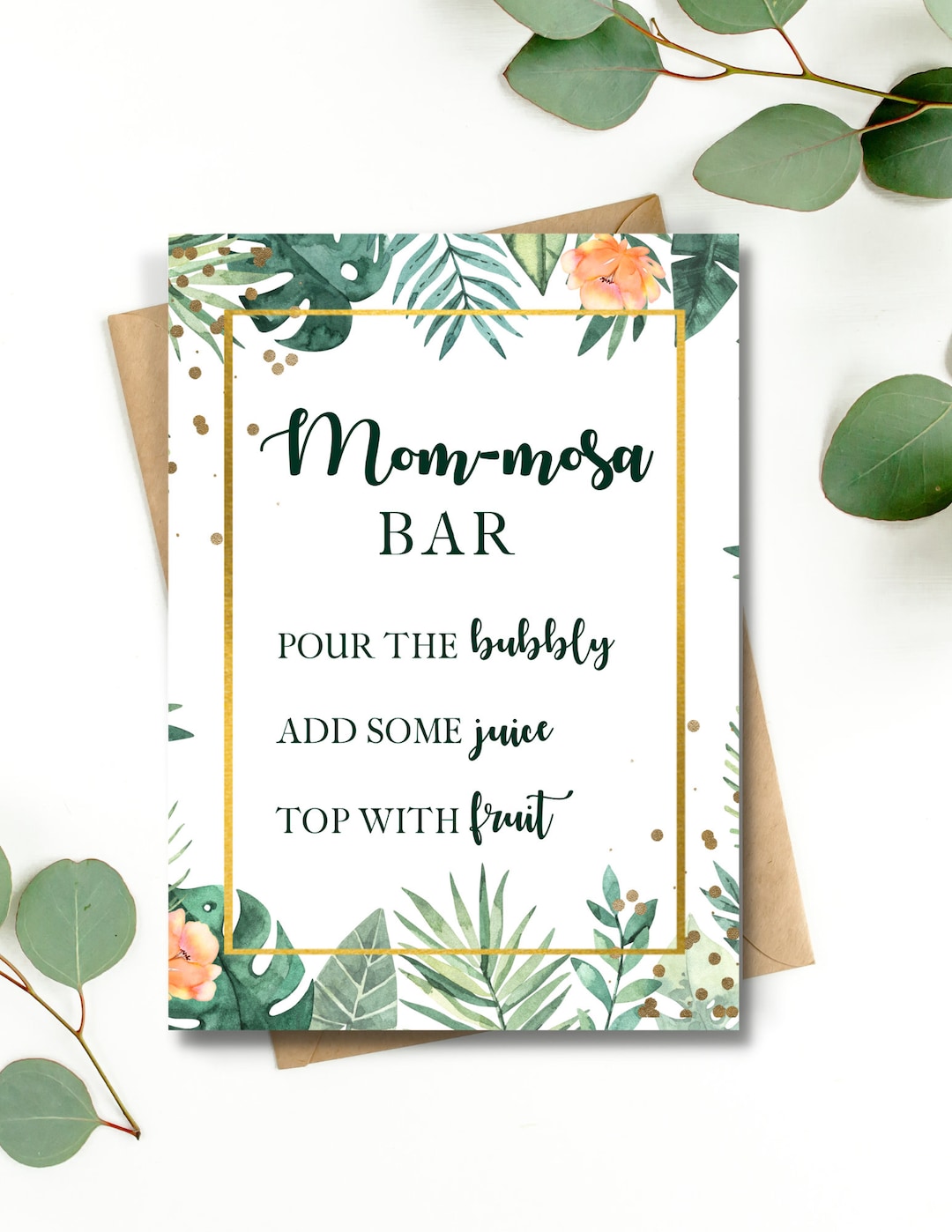 Safari Themed “mom”-mosa Sign for Baby Shower - DIGITAL DOWNLOAD - Etsy