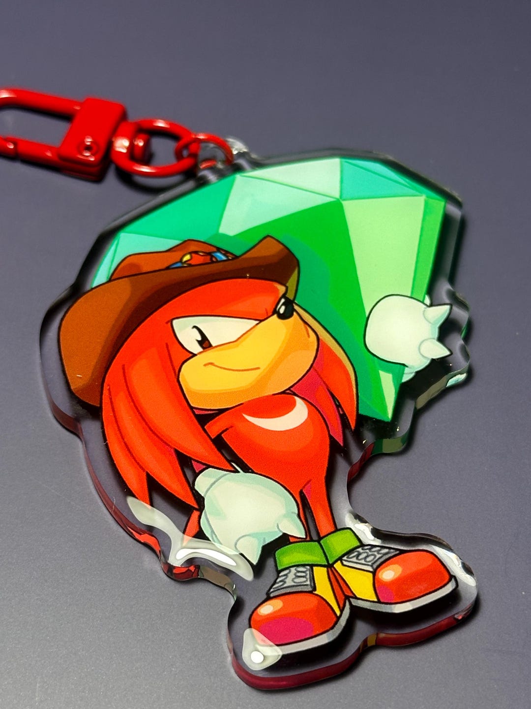 Knuckles the Echidna 3 Inch Acrylic Charm Keychain Keyring - Etsy