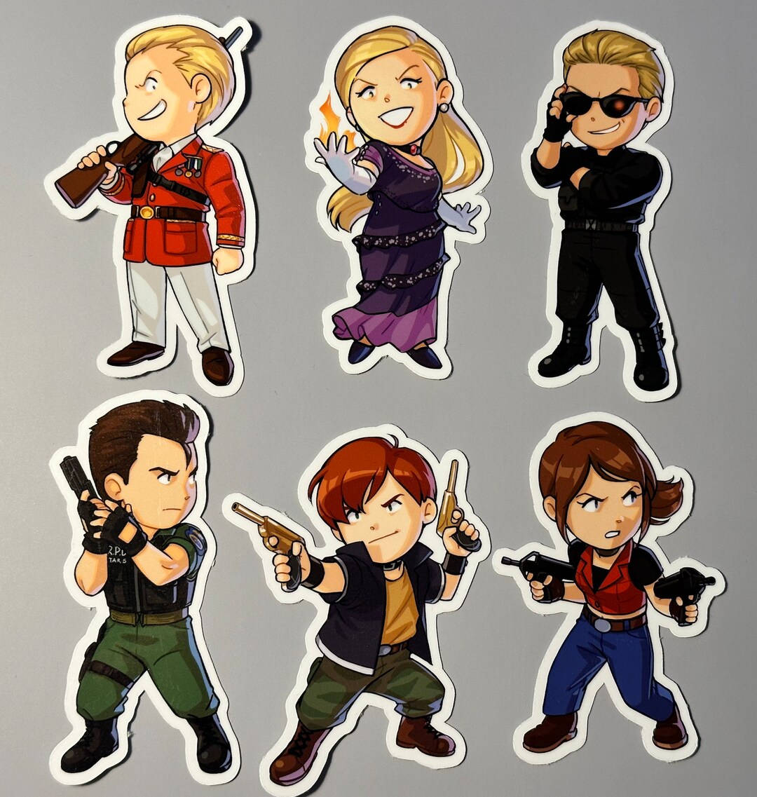 Resident Evil Code: Veronica - 3 Inch Vinyl Stickers - Etsy