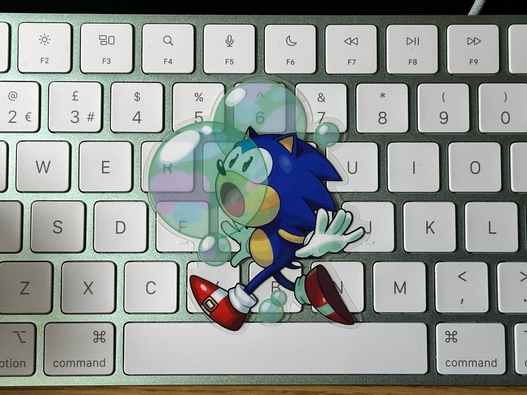 Sonic Bubbles Transparent 3.25in Vinyl Sticker - Etsy