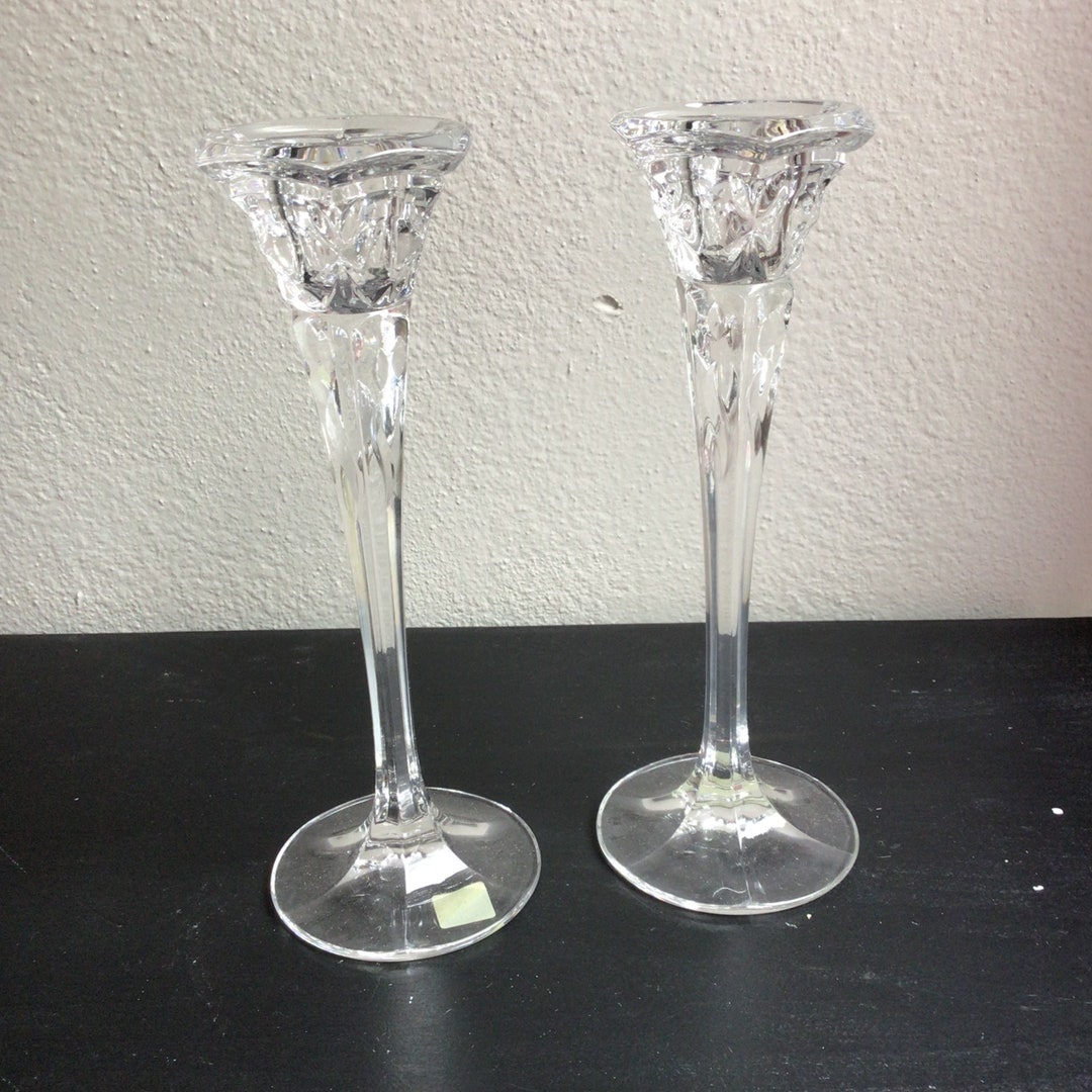 Partylite Signature Crystal Taper Pair Candle Holders - Etsy