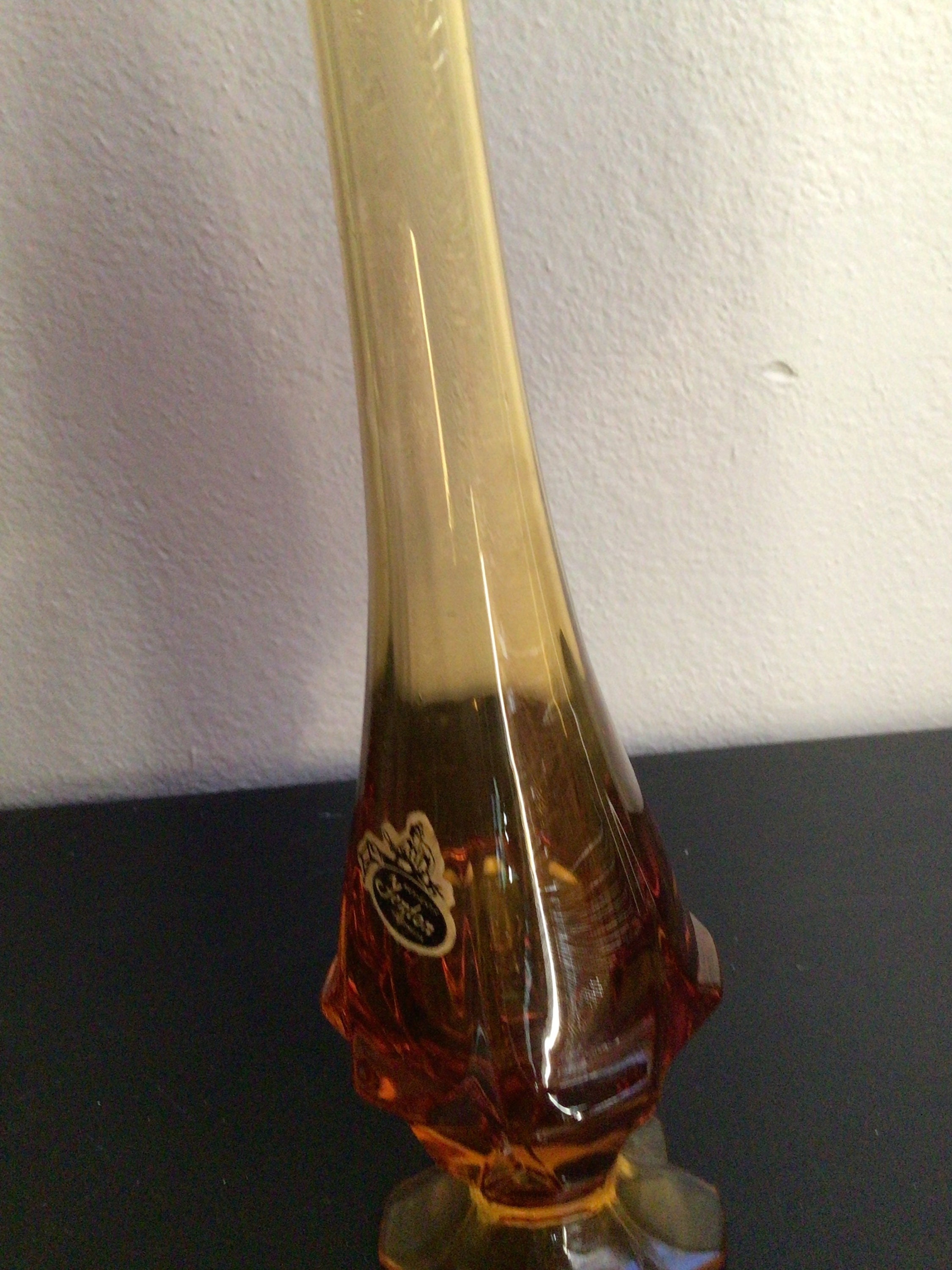 Fenton Valencia Amber Glass Swing Vase Pedestal Base Mid Century - Etsy Fenton Valencia Amber Glass Swing Vase Pedestal Base Mid Century - Etsy