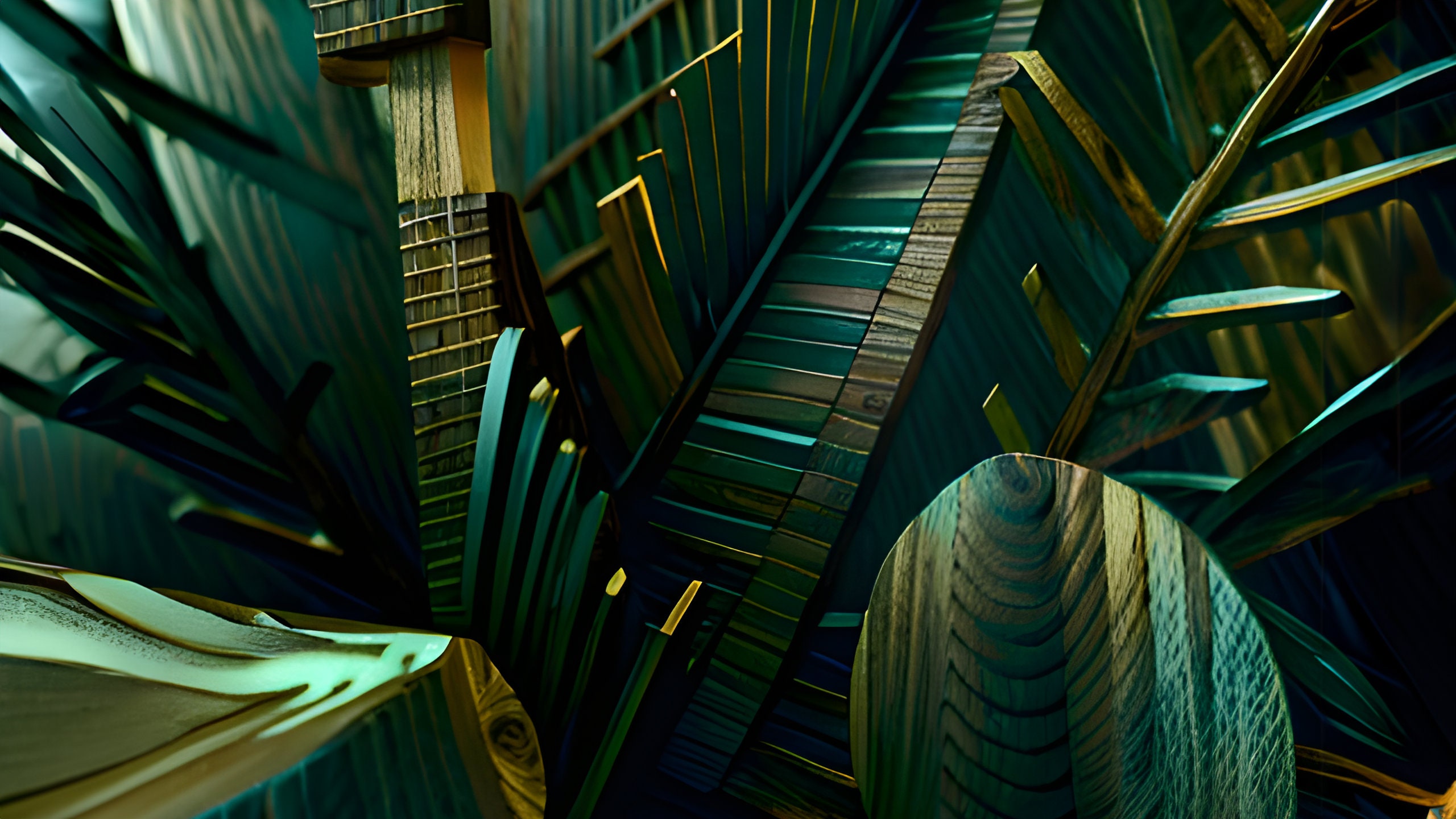 Abstract Jungle Desktop Wallpaper - Etsy