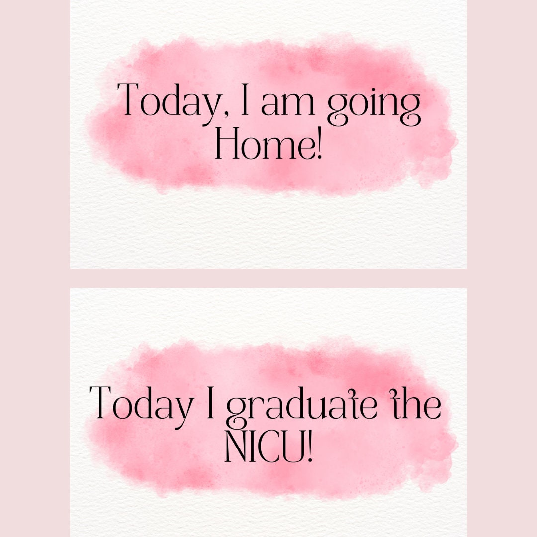 NICU Milestone Cards Preemie Cards NICU Gifts - Etsy