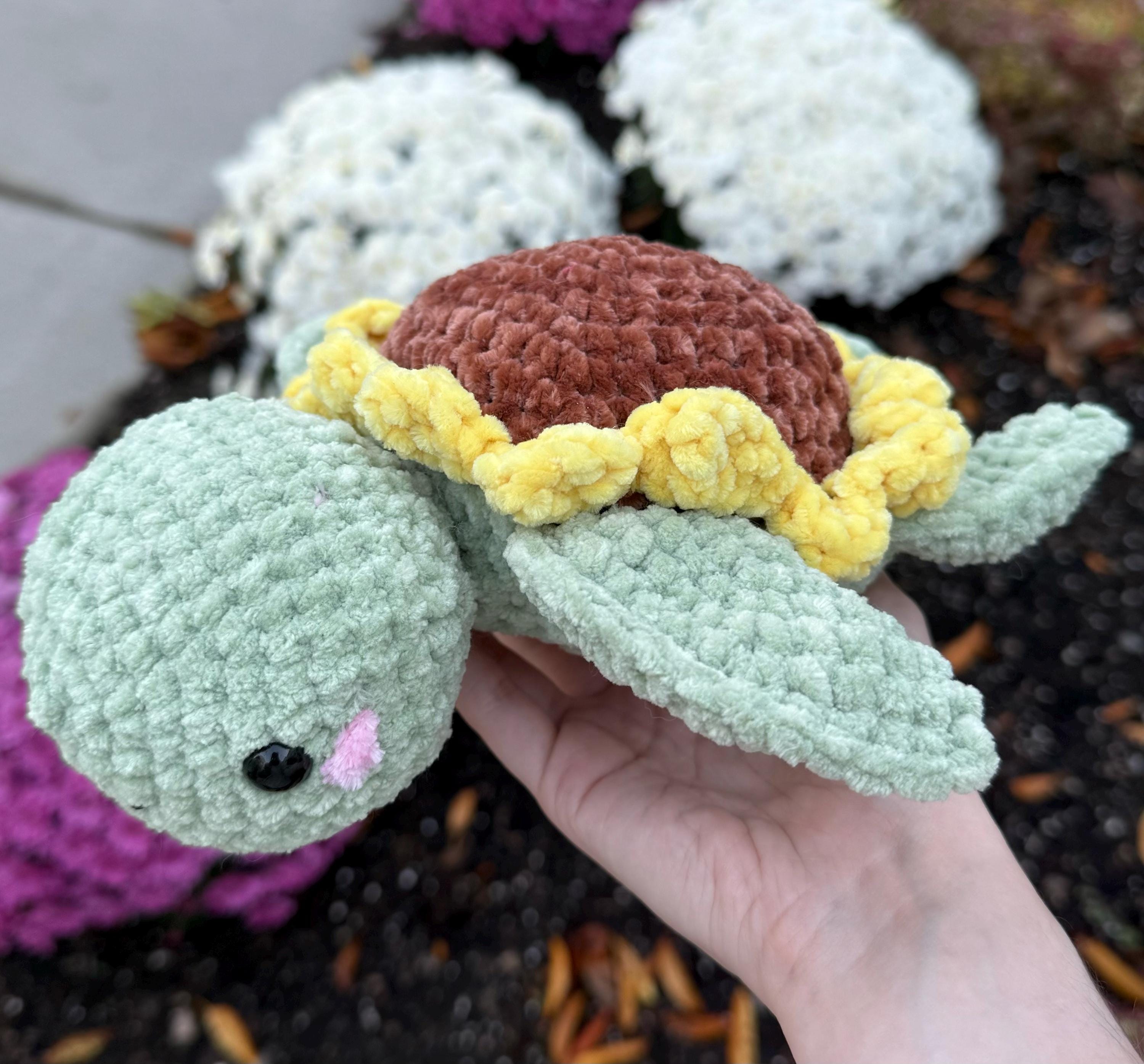 Sunflower Turtle Amigurumi | Crocheted Turtle | Sunflower Turtle ...