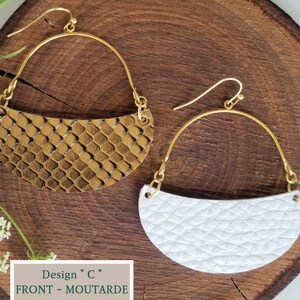 Python Snake Vegan Faux Leather Earrings Alt Clothing Serpent Earrings ...