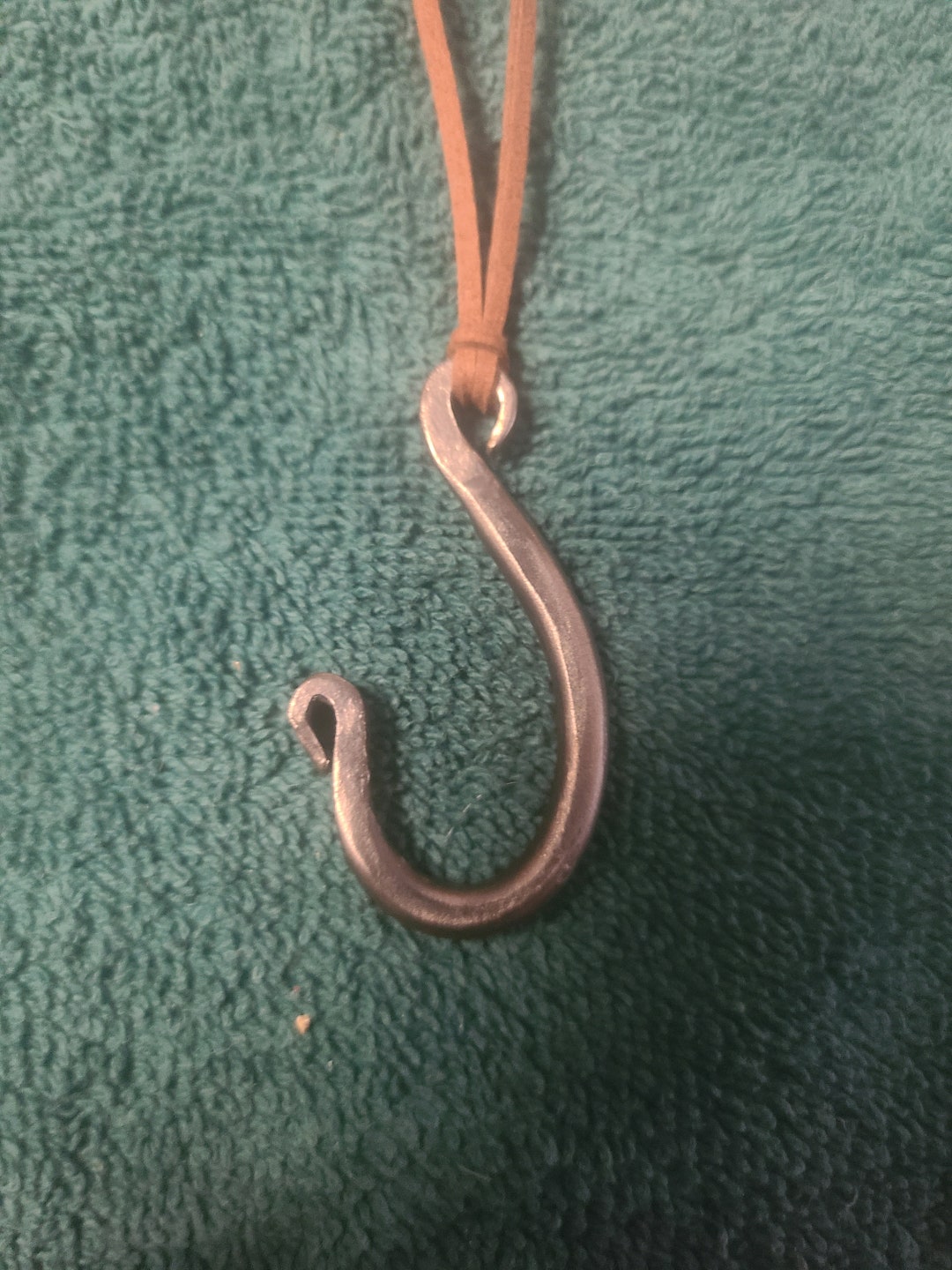 Forged Fish Hook Necklace - Etsy