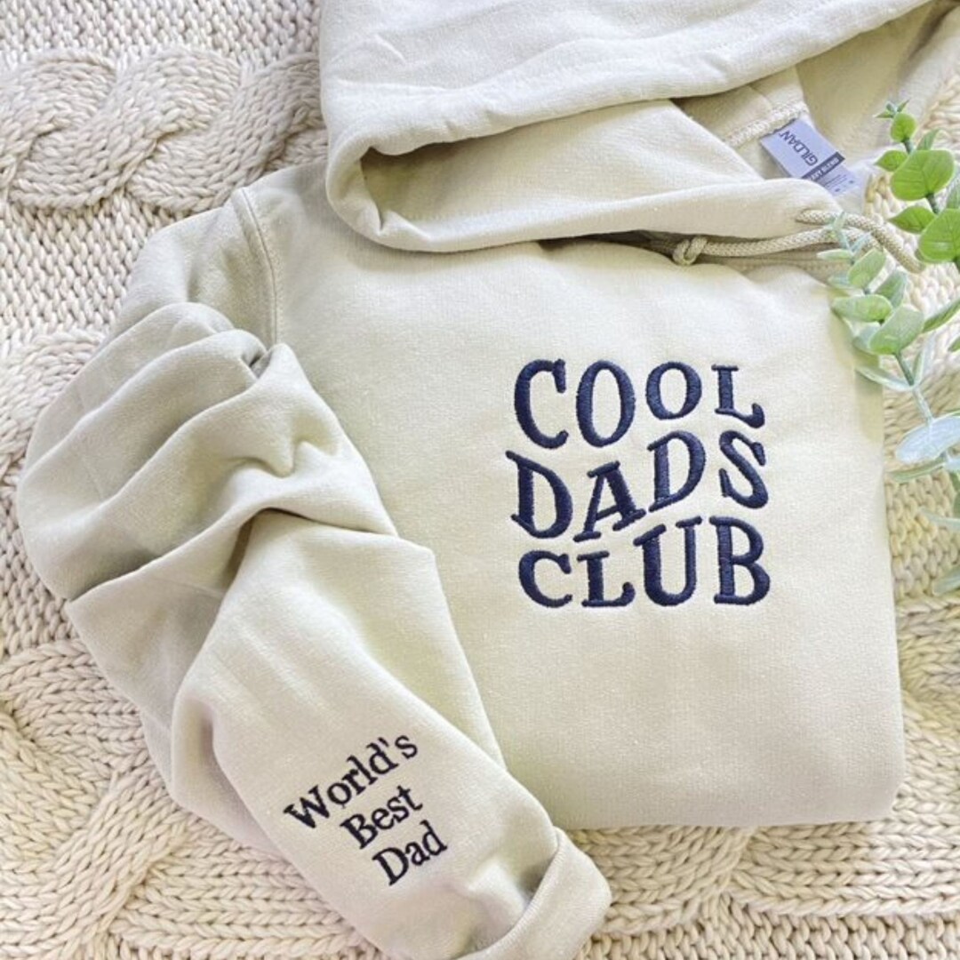 Custom Dad Hoodie Embroidered, Cool Dads Club Shirt, Dad's Favorite ...